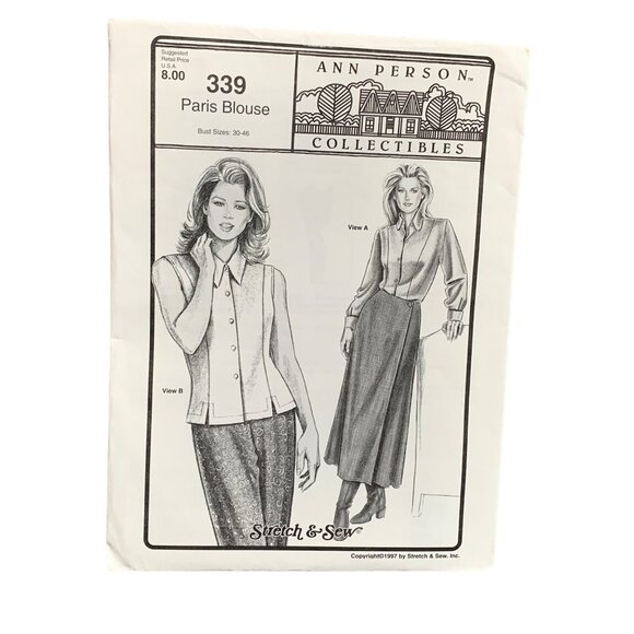 Ann Person | Other | Ann Person Collectibles Paris Blouse Sewing ...